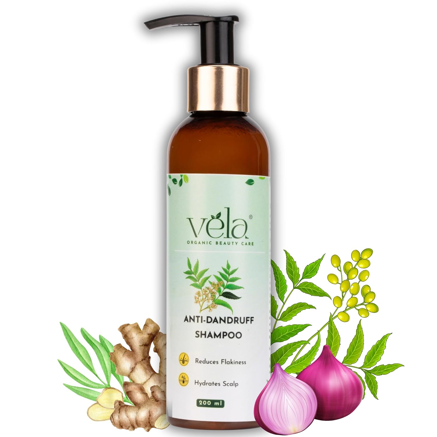 Anti Dandruff Shampoo with Ginger & Neem Extract – vela